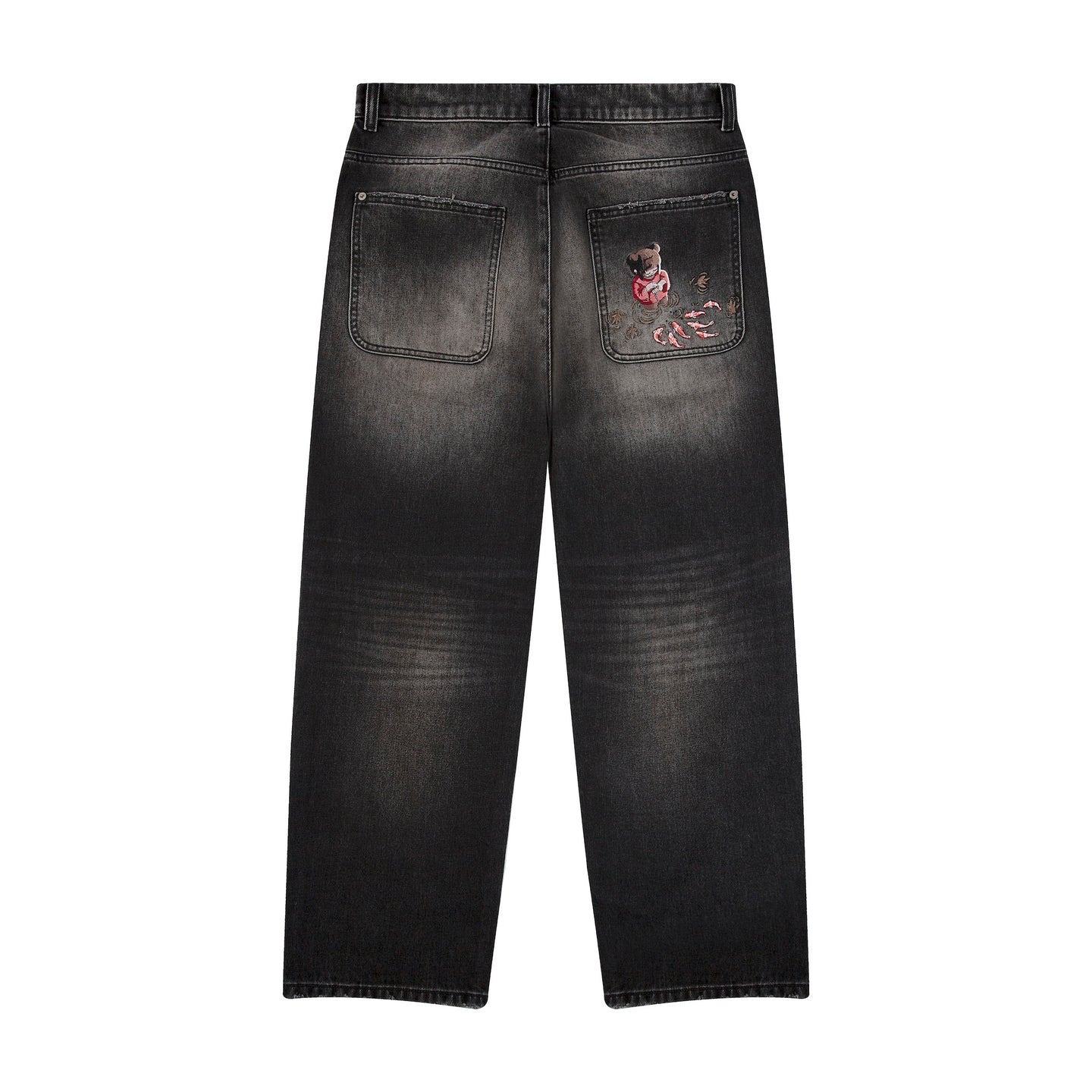 "koi fish" denim black – derschutze