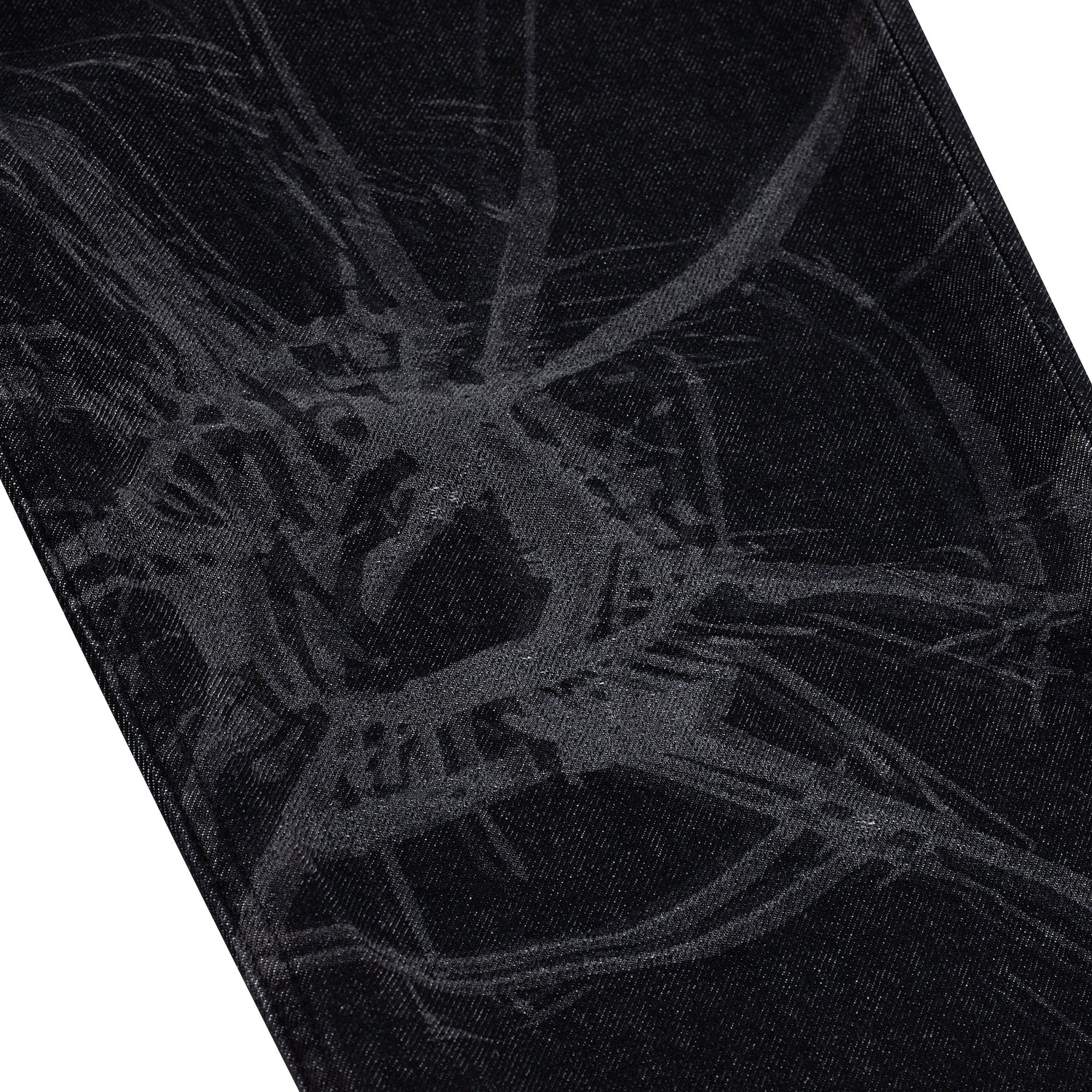 "shattered" denim Jeans lasered – derschutze