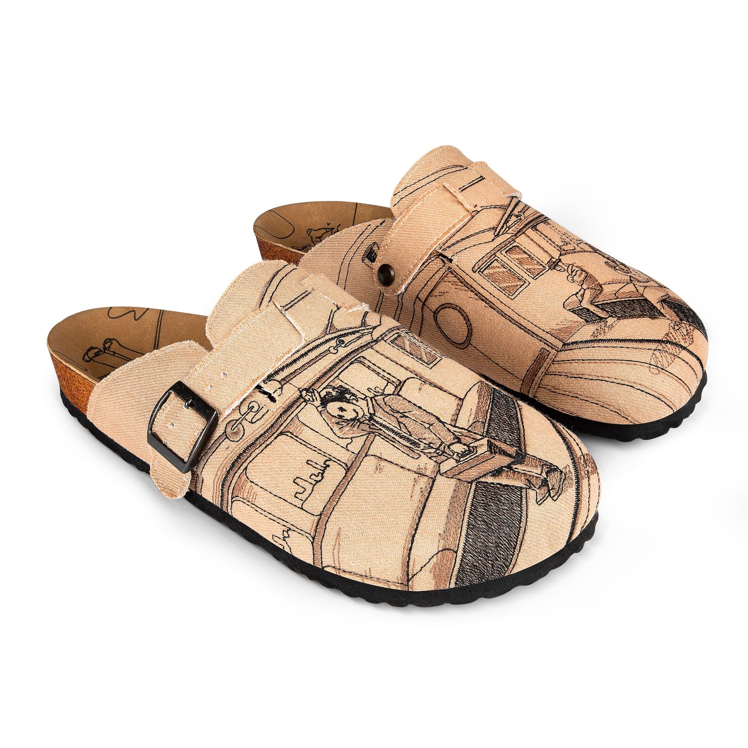 "faces" clogs beige – derschutze