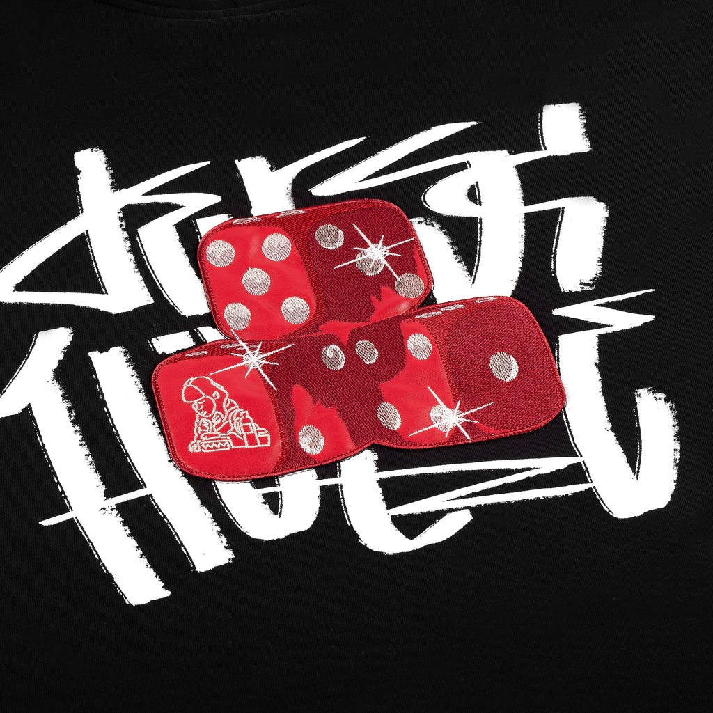 "dice" Hoodie black – derschutze