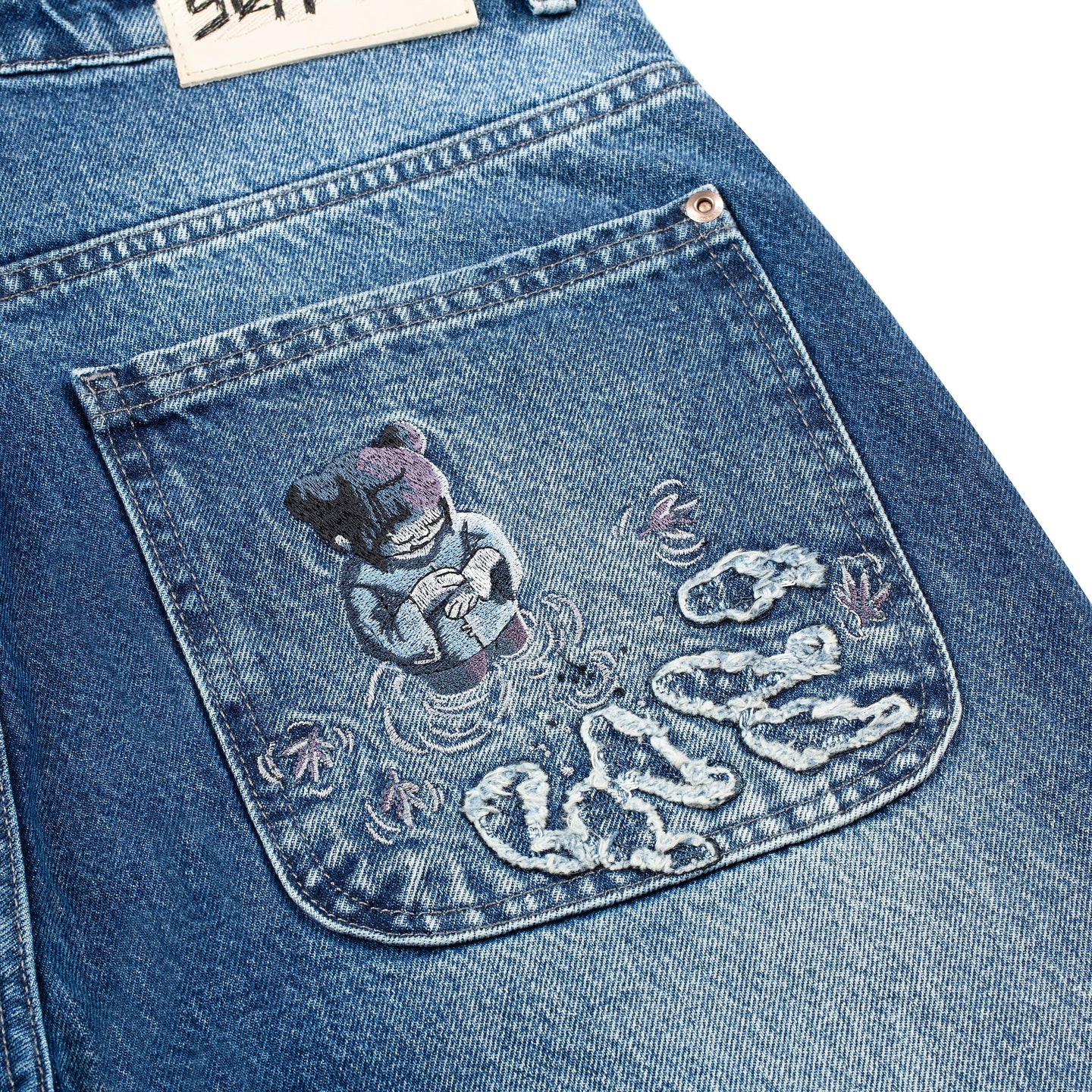 "koi fish v2" denim blue – derschutze