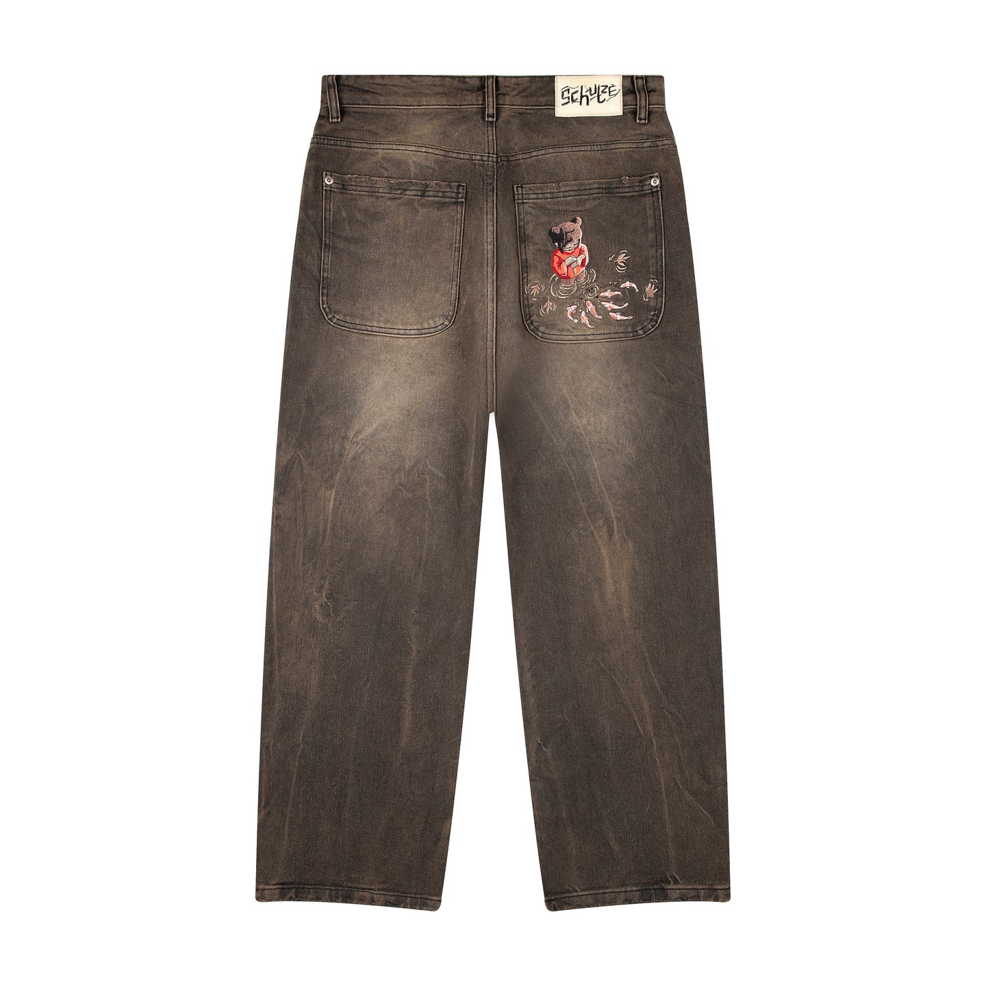 "koi fish v2" denim brown – derschutze