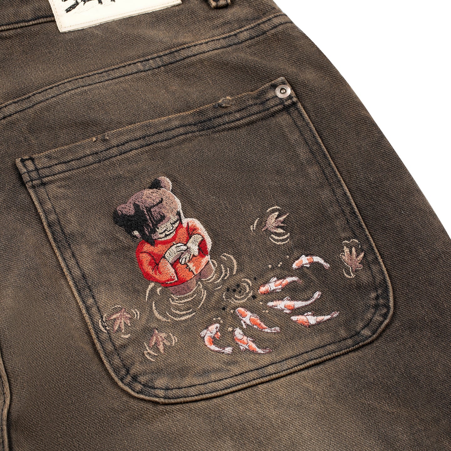 "koi fish v2" denim brown – derschutze