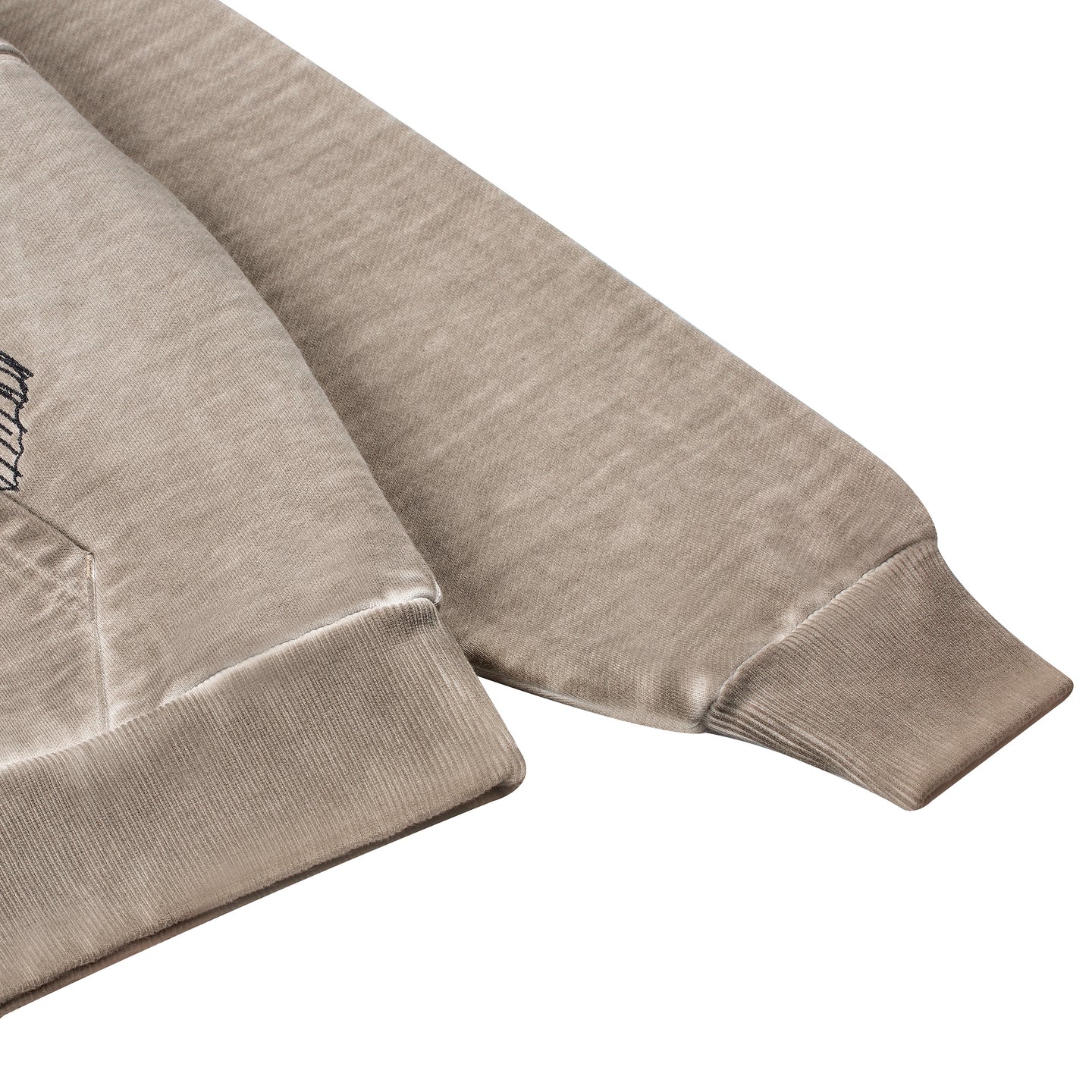 "sashiko v2" Hoodie light grey – derschutze