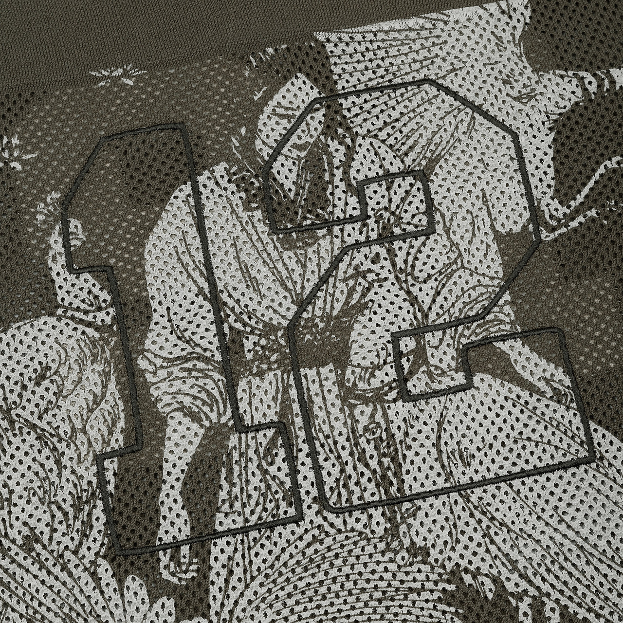 "sashiko v2" knit jersey brown – derschutze