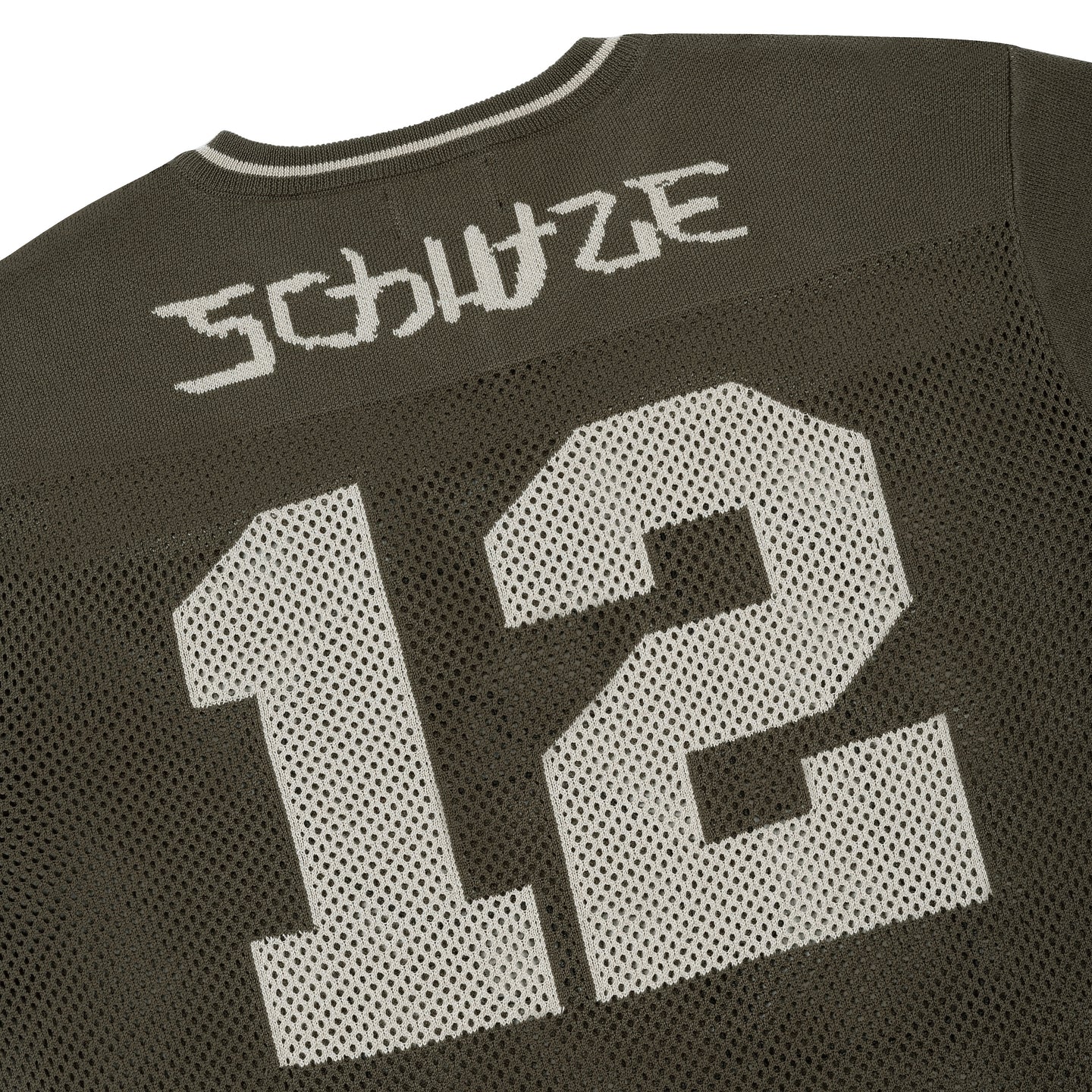 "sashiko v2" knit jersey brown – derschutze