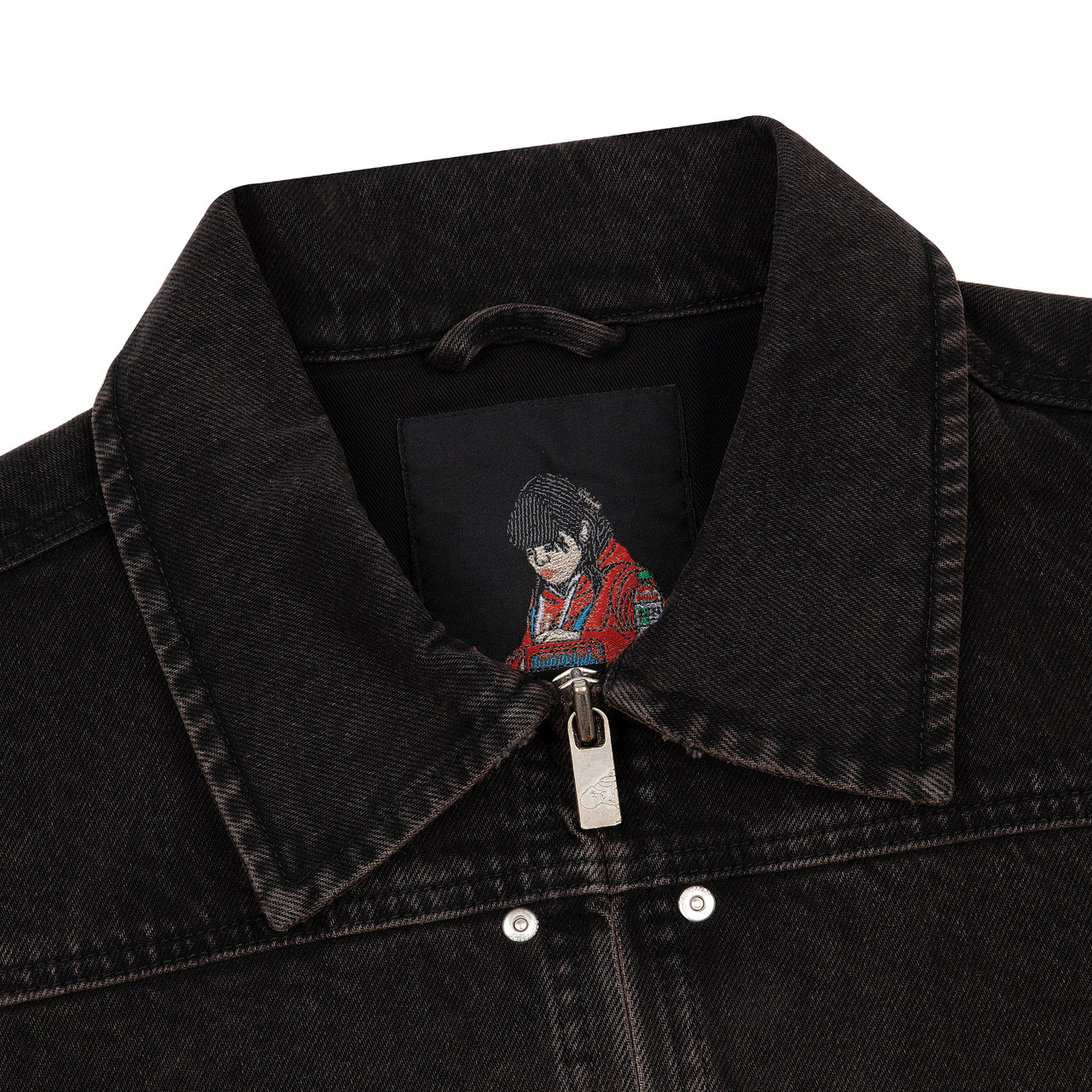 "jazz v2" denim Jacket black – derschutze