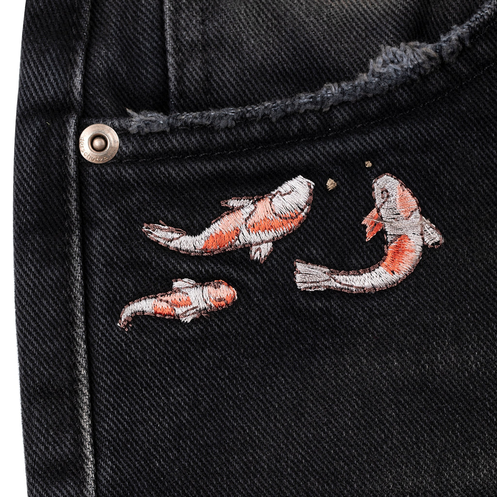"koi fish v2" denim black – derschutze