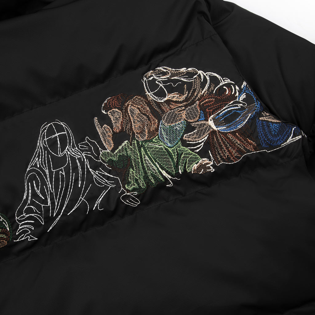 "last supper" Puffer black – derschutze