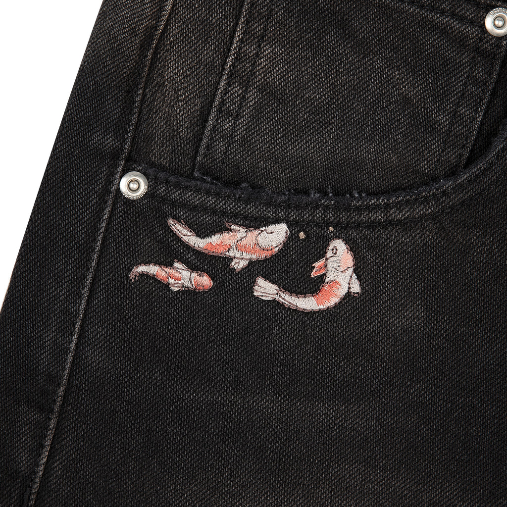 "koi fish v2" Jorts black – derschutze