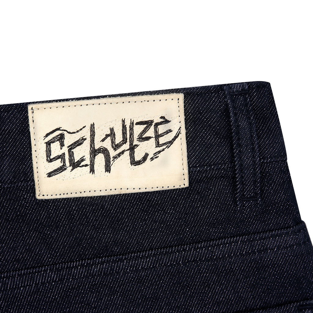 "koi fish v2" Jorts raw indigo – derschutze