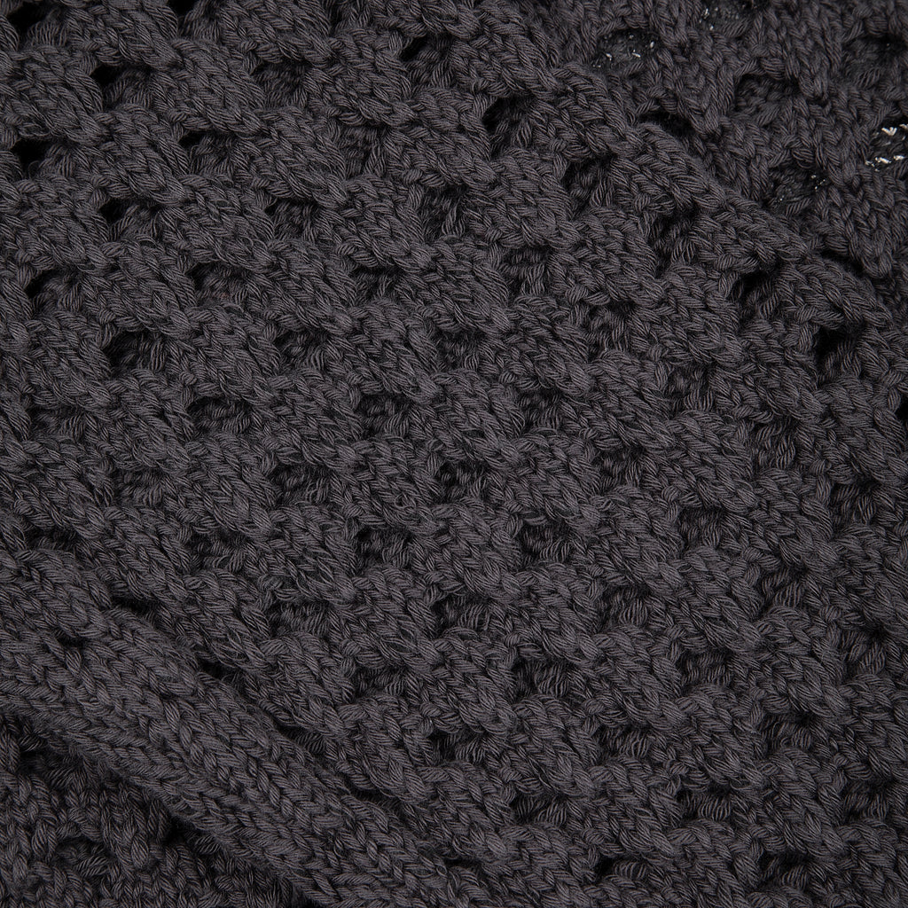 "aziza" crochet zip up anthracite – derschutze