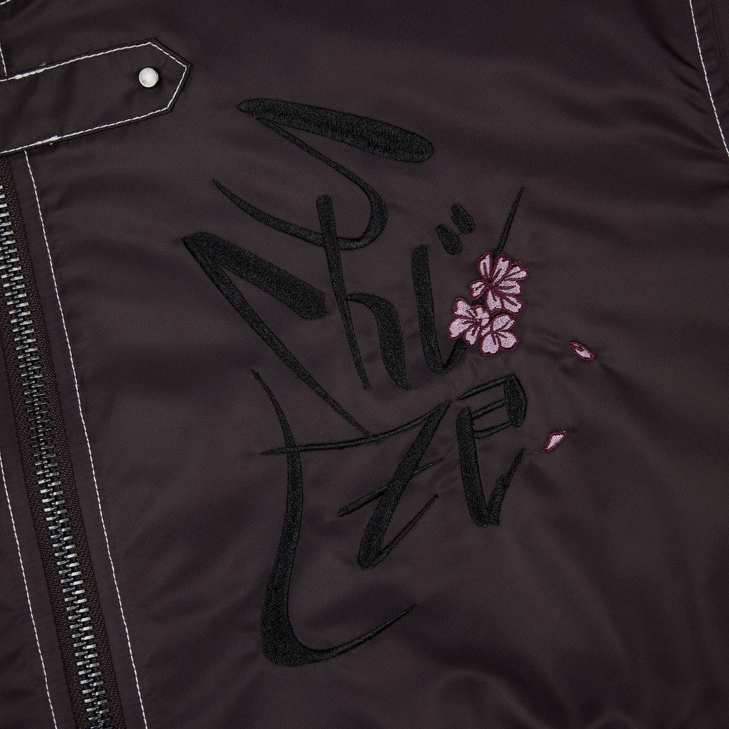 "yakuza v2" bomber Jacket deep plum – derschutze
