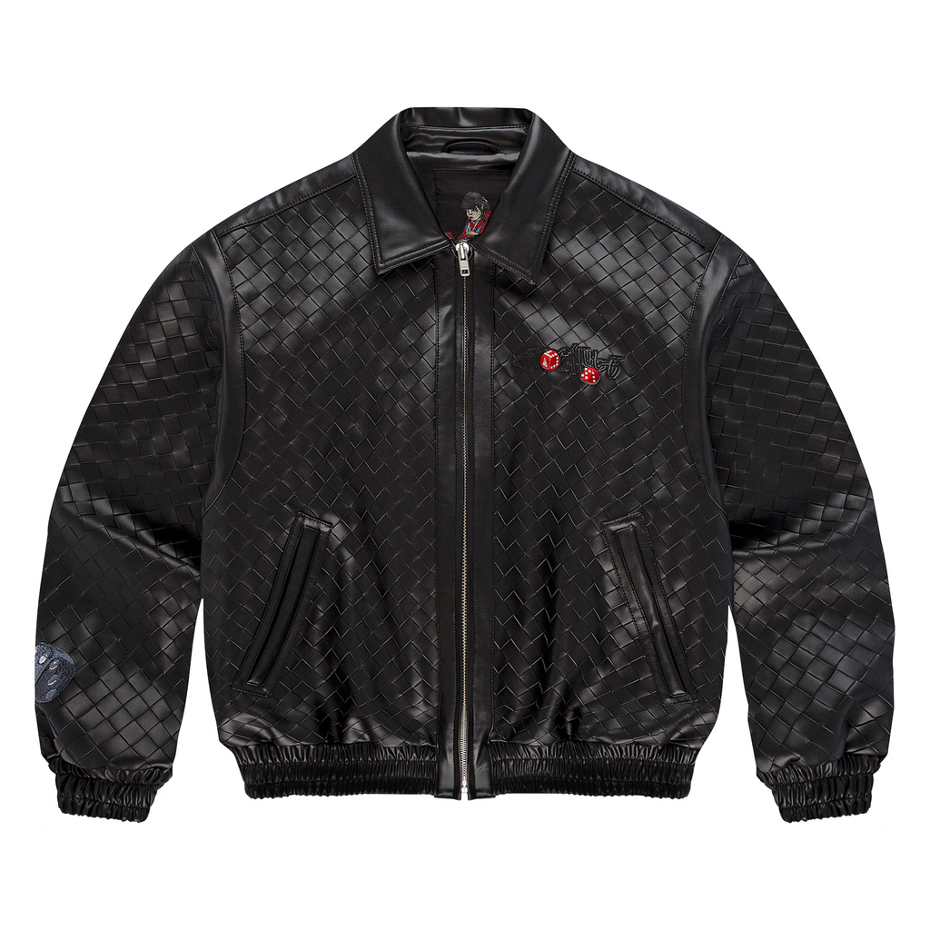 "dice" 3d woven leather Jacket – derschutze