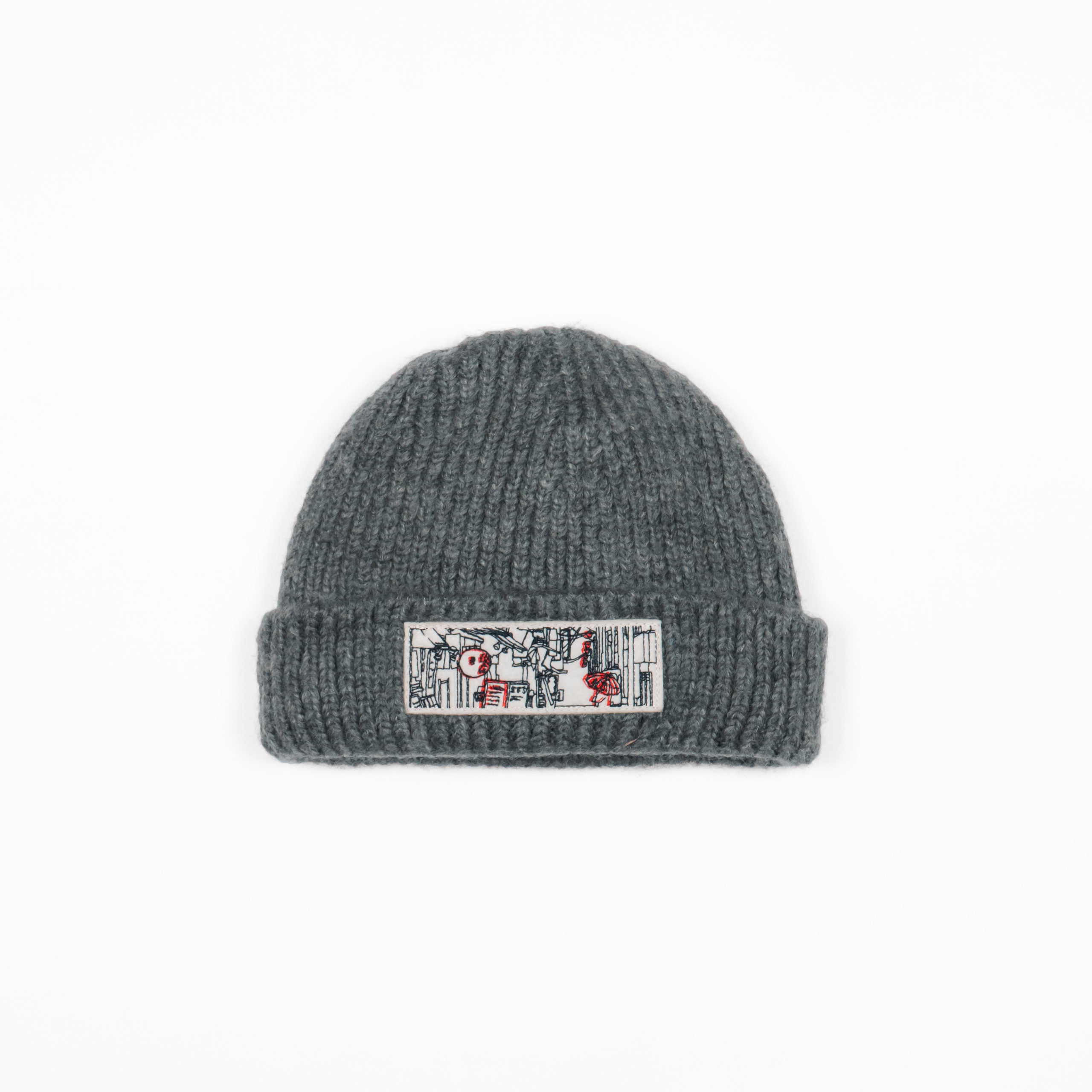 “nights in Japan” beanie grey – derschutze