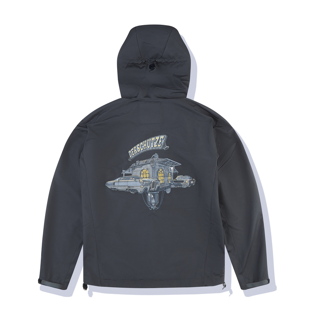 "blade runner" shell Jacket black – derschutze