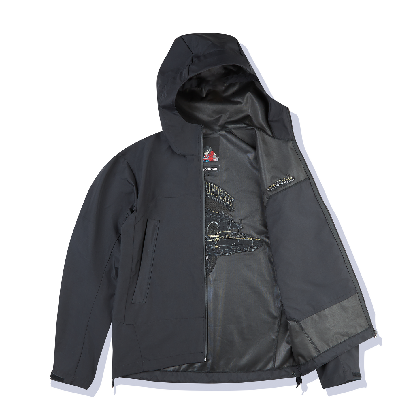 "blade runner" shell Jacket black – derschutze