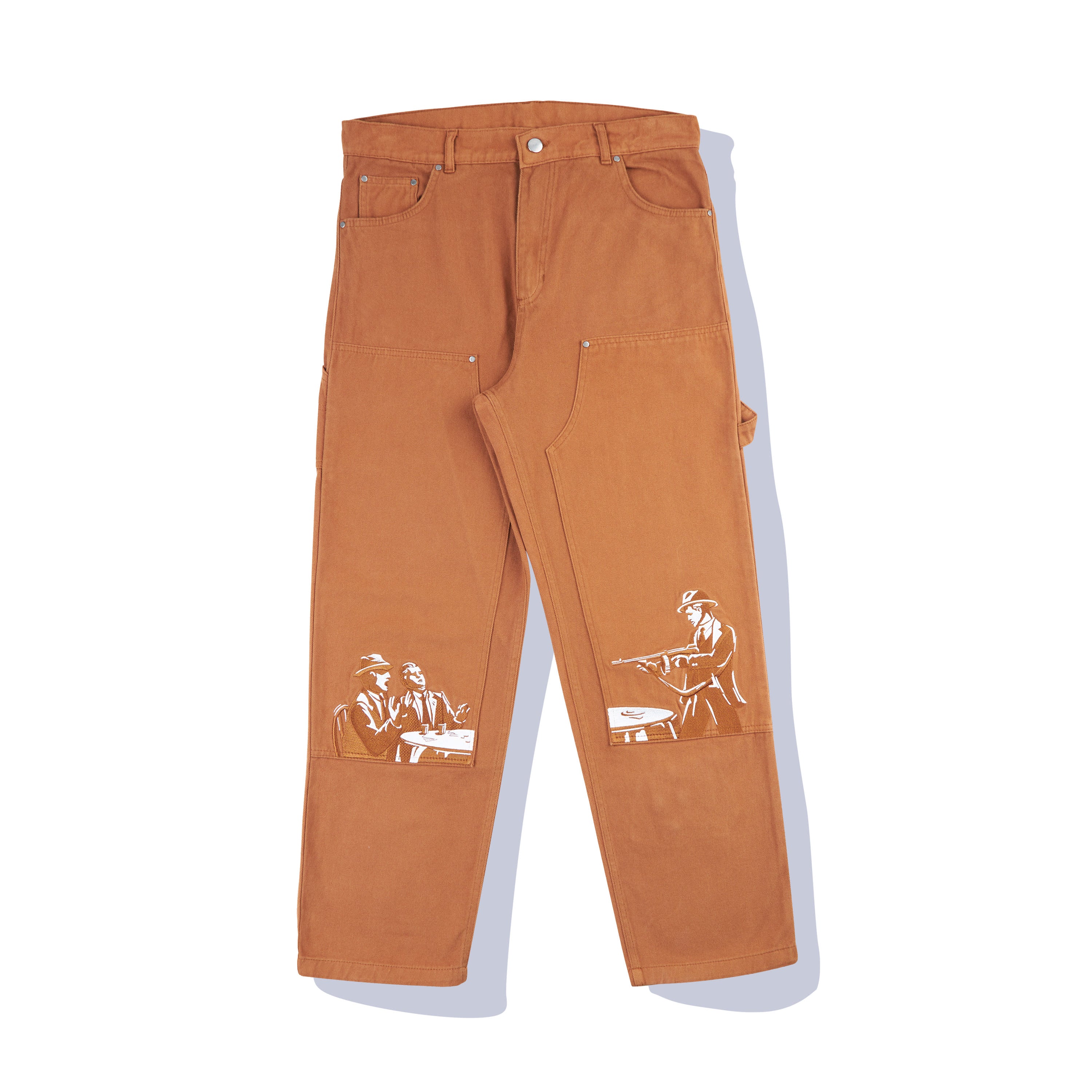 "derpate" carpenter Pants brown – derschutze